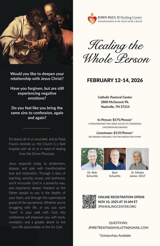 Healing the Whole Person LIVE event! – Our Lady of the Lake